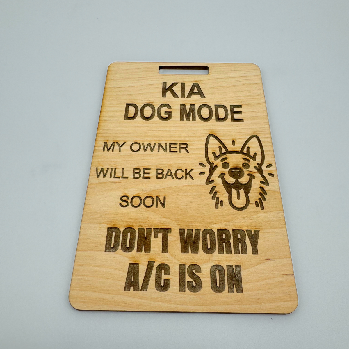 Custom Dog AC Sign for EV Owners – Contemporary Marks